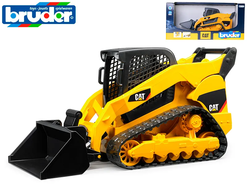Bruder Konstrukční vozy - CAT kompaktní pásový bagr s předním ...